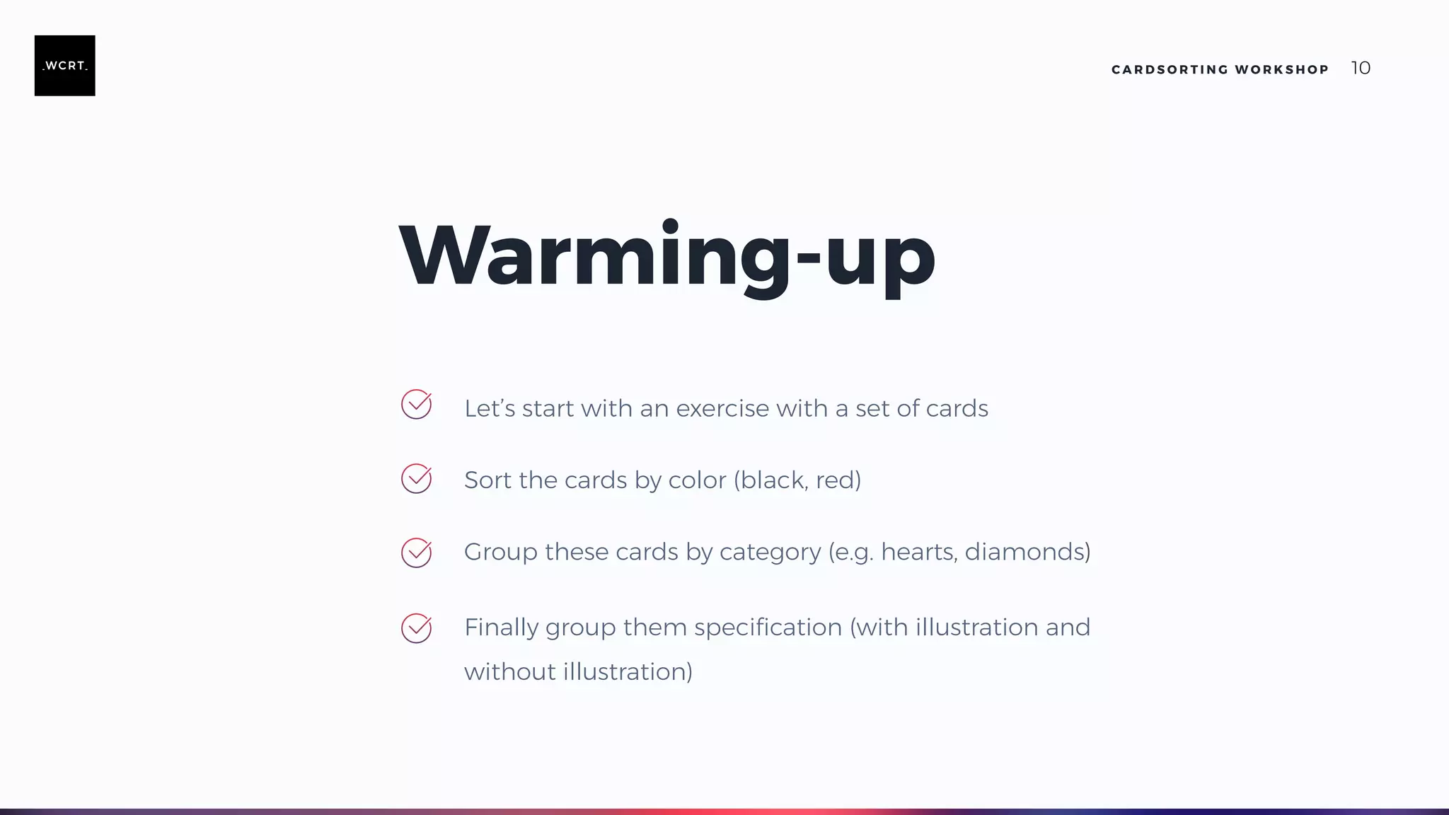 Workshop cardsorting | PPT