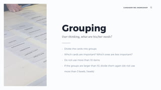 Workshop cardsorting | PPT