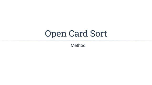 Card Sorting- Information Architecture Technique | PDF