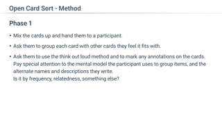 Card Sorting- Information Architecture Technique | PDF