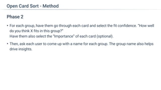 Card Sorting- Information Architecture Technique | PDF
