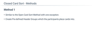 Card Sorting- Information Architecture Technique | PDF