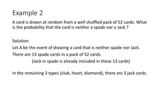 Cards probability | PPTX