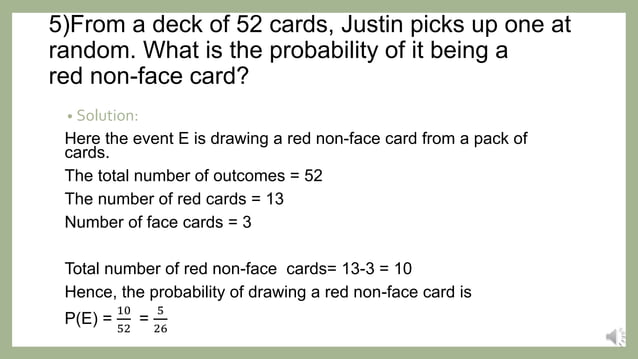 CARDS PROBABILITY PART 1.pptx | Card Games | Games and Puzzles