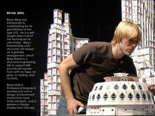 Cardstacker Bryan Berg - Bookings | PPT