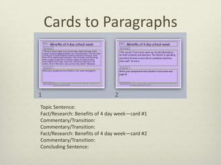 Note Cards to Research Papers | PPT