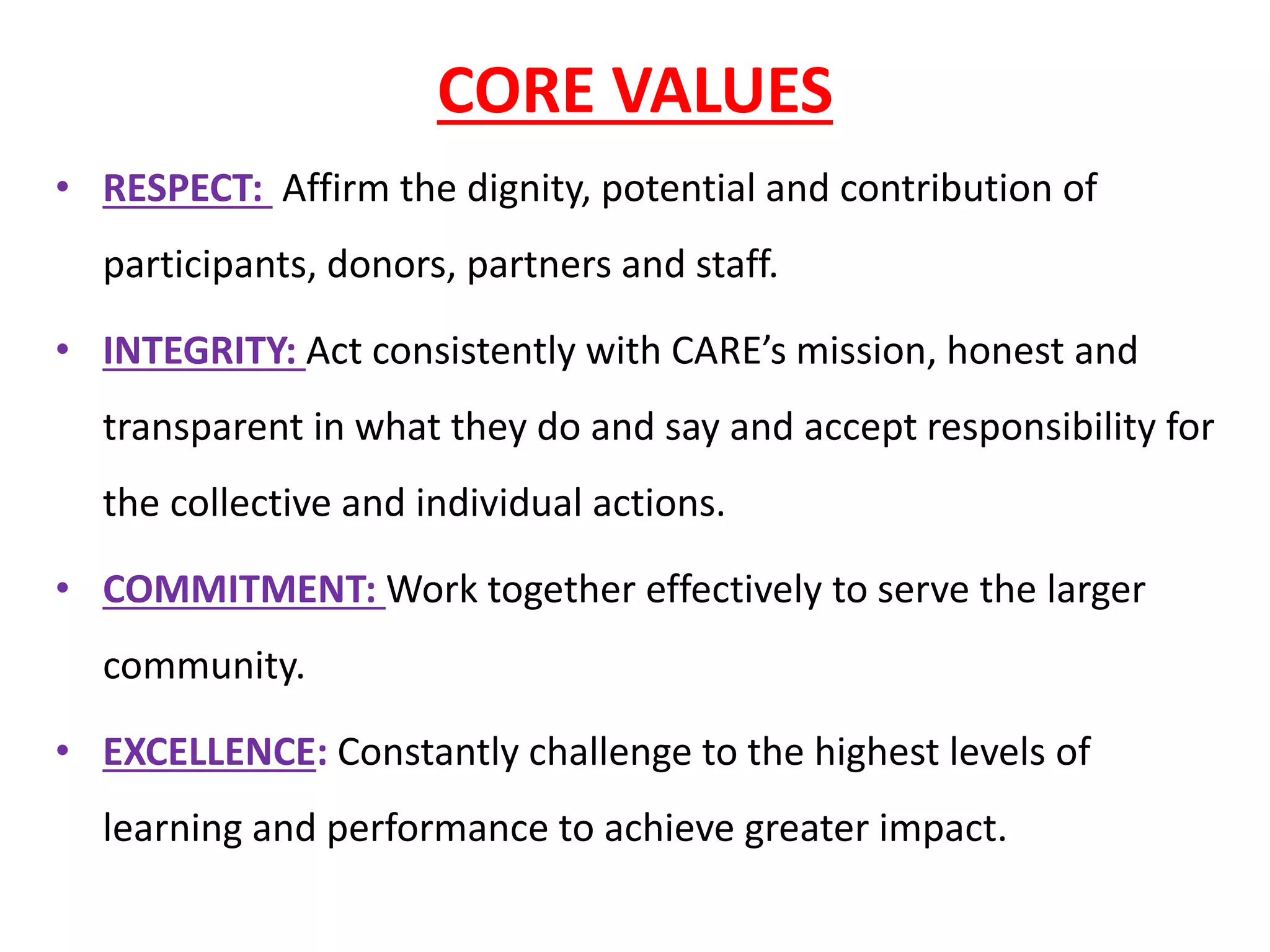 Cooperative for assistance and relief everywhere (CARE) | PDF