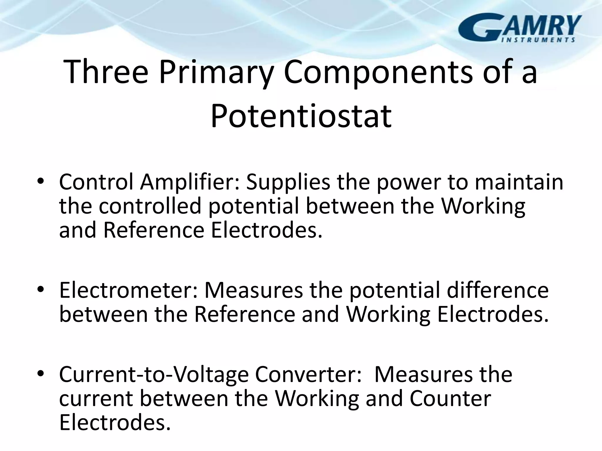 Care of Computer-Controlled Potentiostats | PPTX