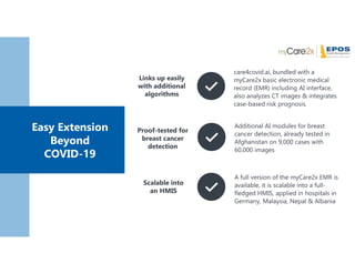 Care4 covid.ai EPOS-myCare2x | PDF