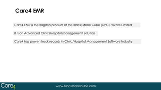 Care4 EMR Clinic/Hospital Management Software | PPT