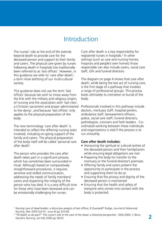 Guidance for staff responsible for care after death | PDF