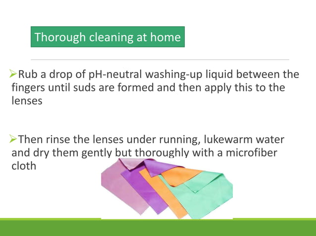 Care and cleaning of spectacle lenses and frames | PPTX | Eye and ...