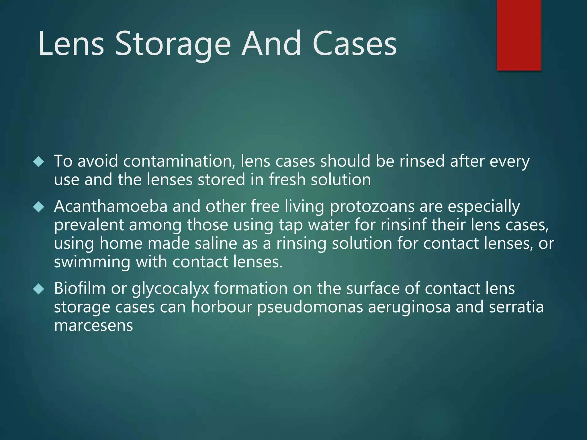 Care and maintenance of contact lenses | PPTX