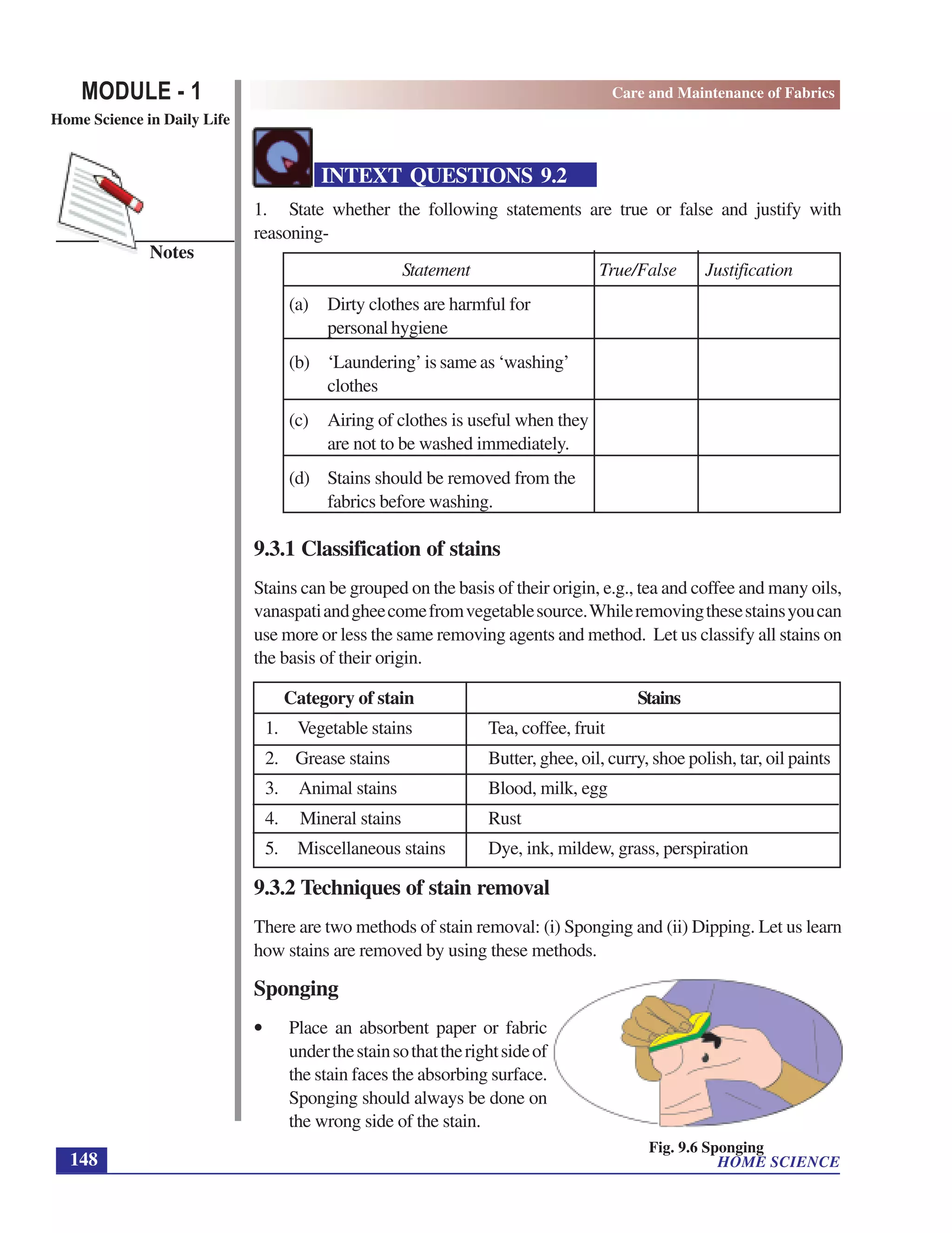 Care and maintenance of fabrics | PDF