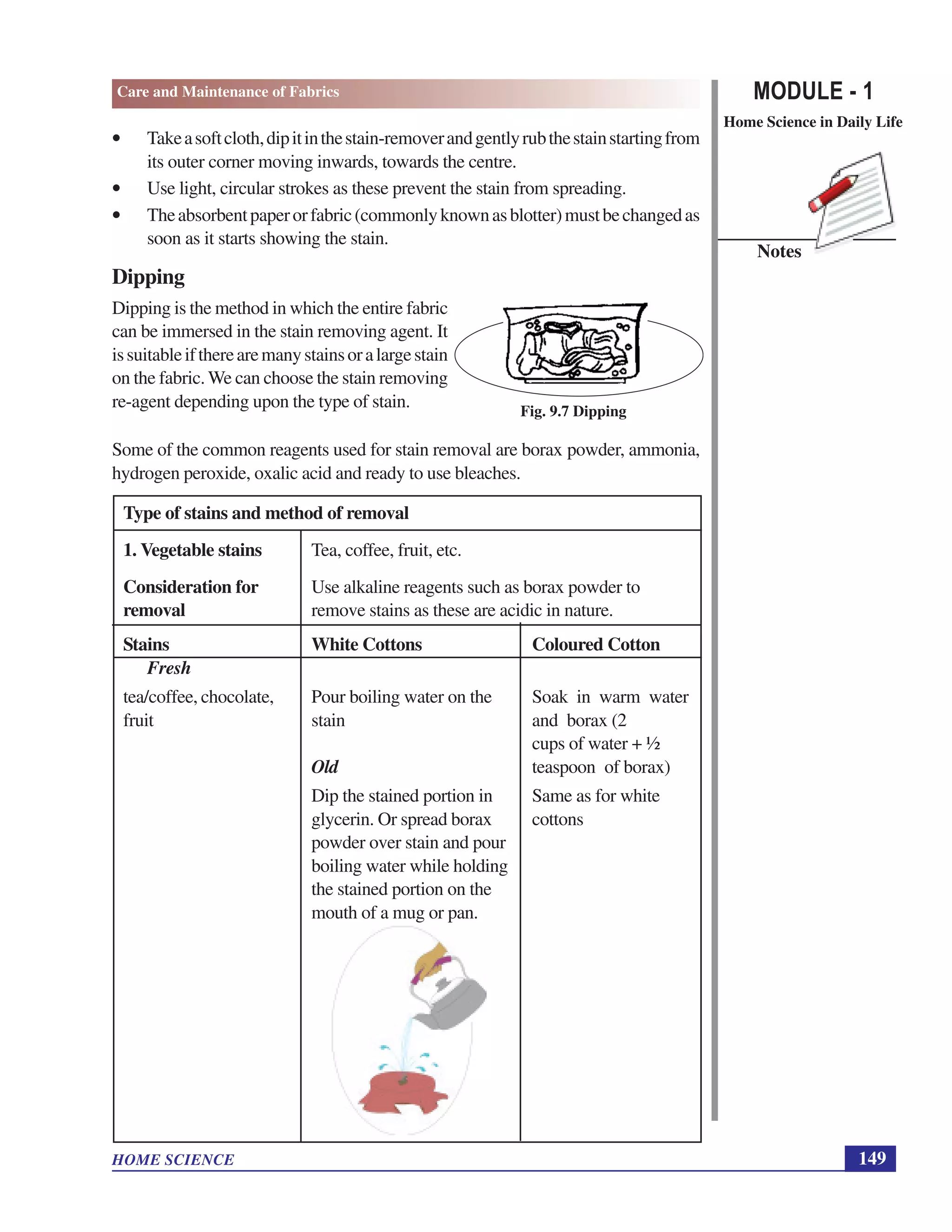 Care and maintenance of fabrics | PDF