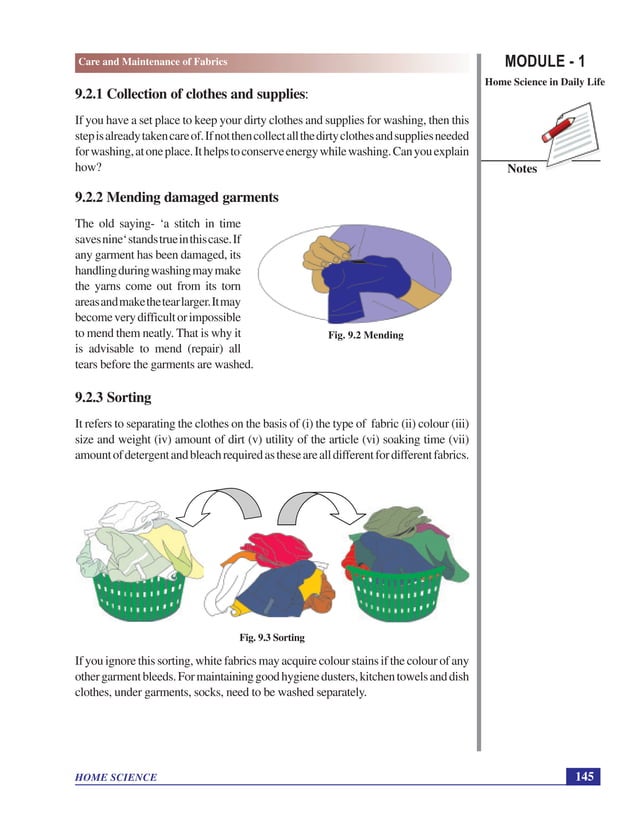 Care and maintenance of fabrics | PDF