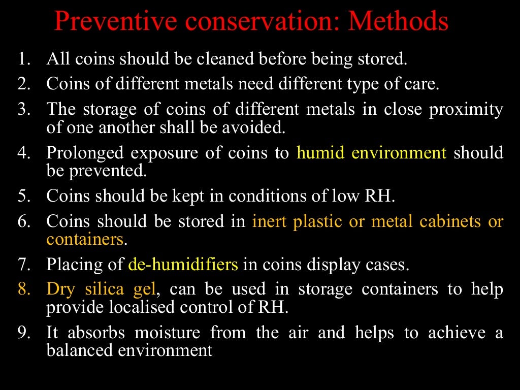 Care and Maintenance of the Coins | PPT | Free Download