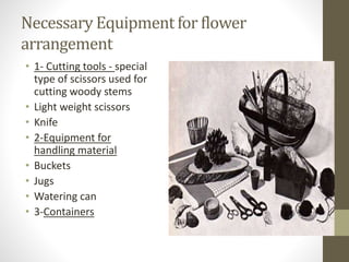 Care and selection of flowers for flower arrangement | PPTX