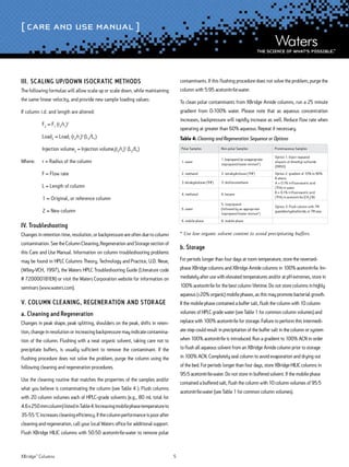 Care and use manual waters x bridge columns | PDF