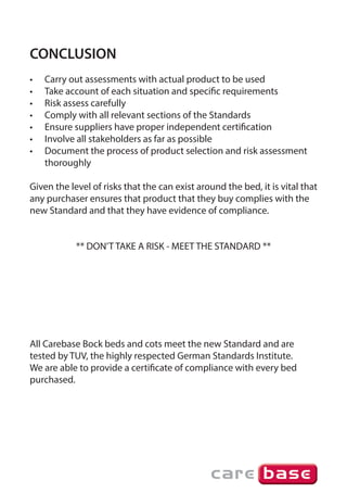 Carebase free bed standard guide BS EN 60601-2-52 | PDF