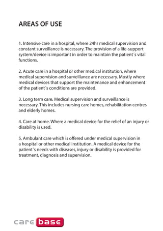 Carebase free bed standard guide BS EN 60601-2-52 | PDF