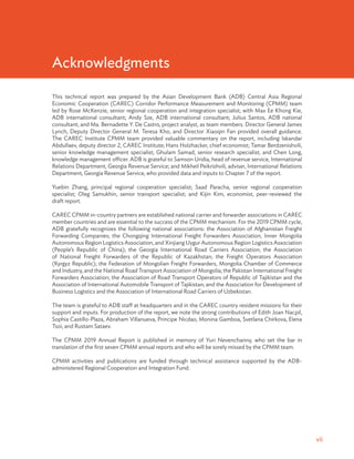 CAREC corridor performance measurement and monitoring annual report ...