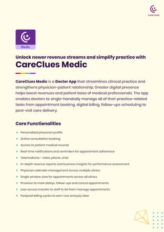CareClues Command (PMS) + Tracker (QMS): Benefits, Features & Pricing | PDF