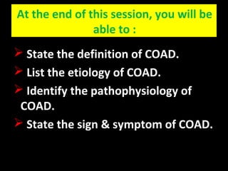 Chronic Obstructive Pulmonary Disease Care Conference | PPT