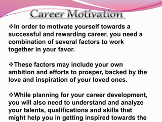 Career Motivation | PPTX