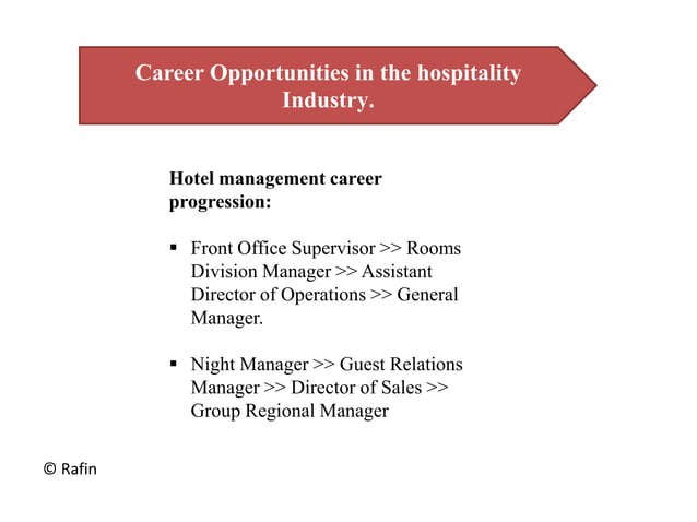 Career opportunities in the hospitality industry. | PPTX | Cruises ...