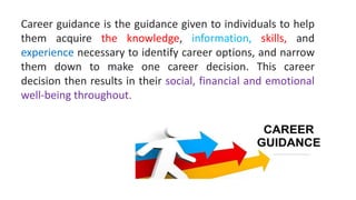 Career guidance for career choices for School Students | PPT