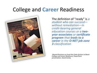 Career and College Readiness | PPT