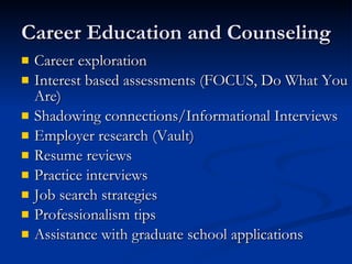 Career Center Overview & Resumes | PPT