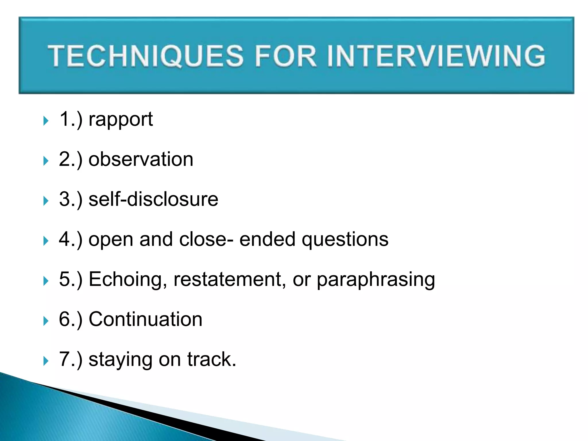 Career counseling interview | PPTX