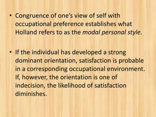 Career Development Theories | PPTX