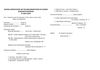 Career-Guidance-Program.docx | Professional School | Postgraduate Education