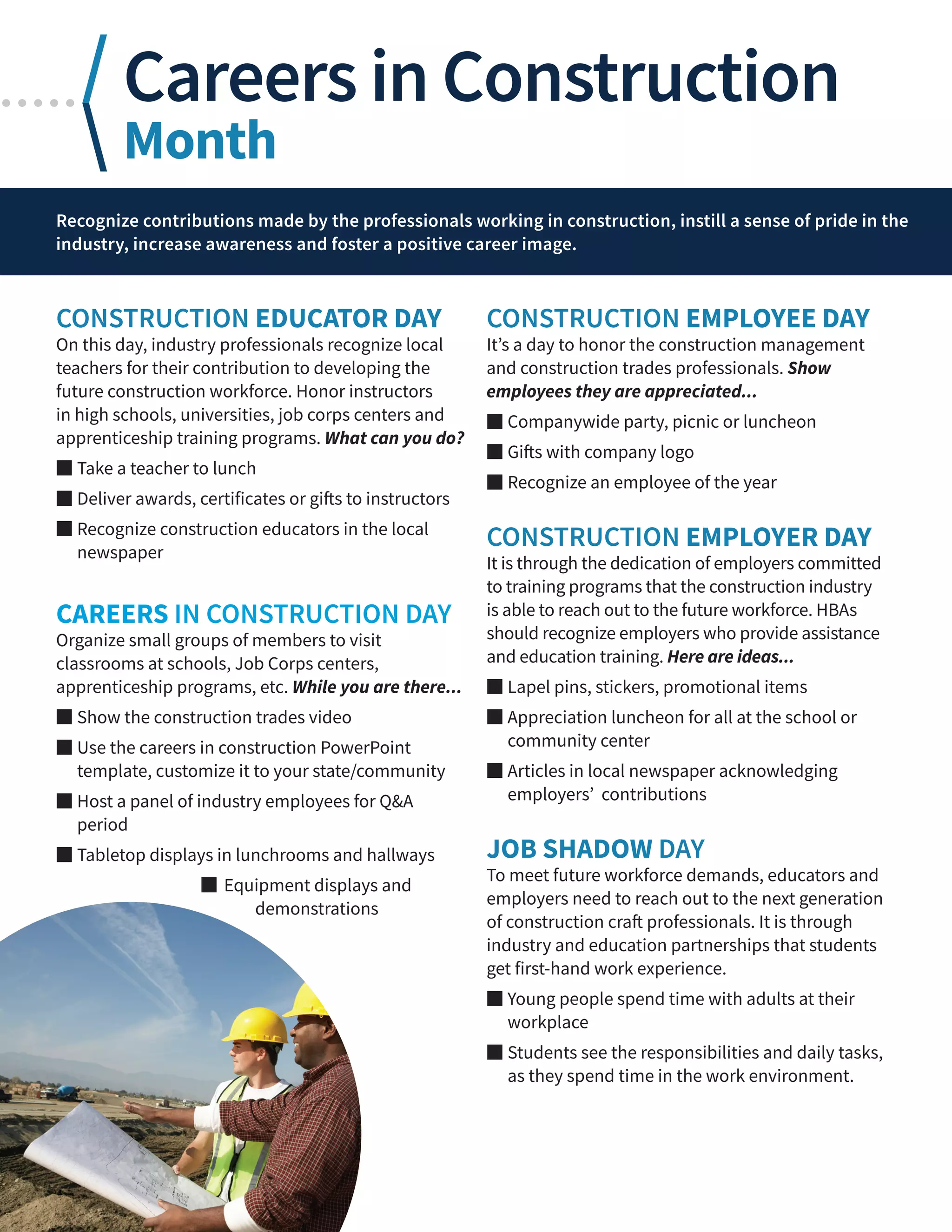 Careers In Construction Month | PDF