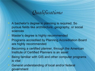 Career Land Use Planner | PPT