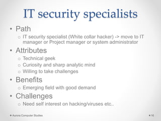 Career paths in ICT | PPTX
