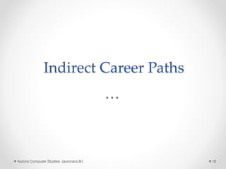 Career paths in ICT | PPTX