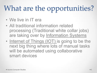Career paths in ICT | PPTX
