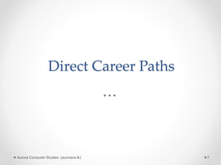 Career paths in ICT | PPTX