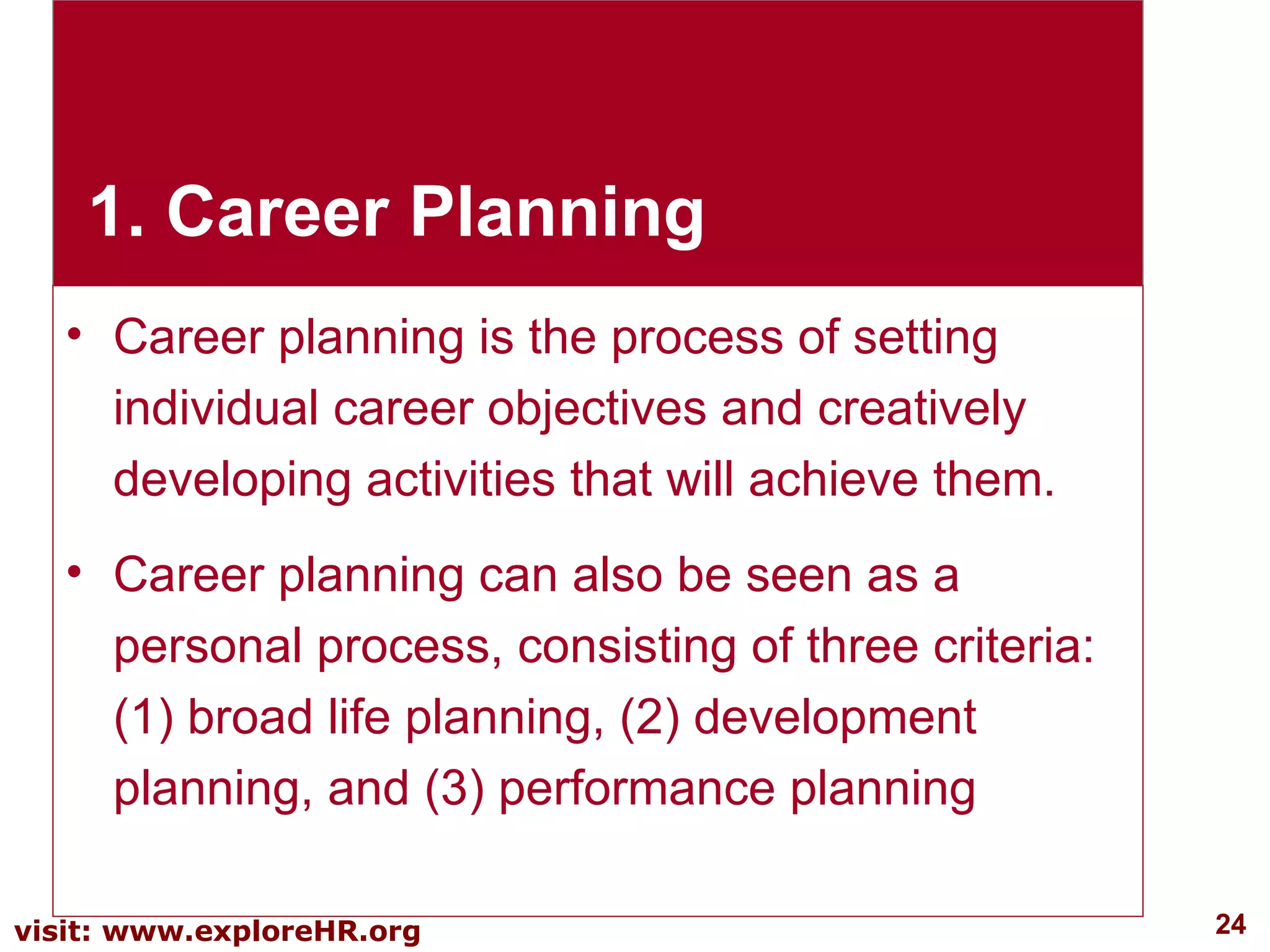 Career Planning and Development | PPT