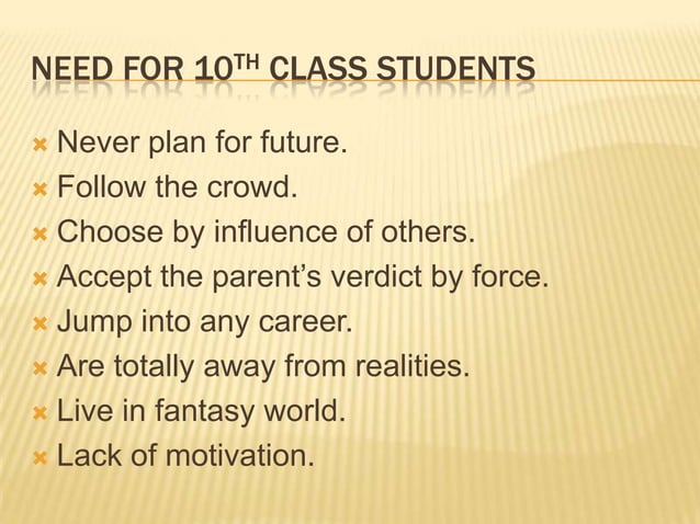 Career after 10 th | PPTX | Career Planning | Careers