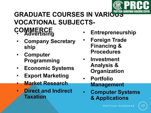 Career stream after 10th in India | PPTX | Business Accounting ...