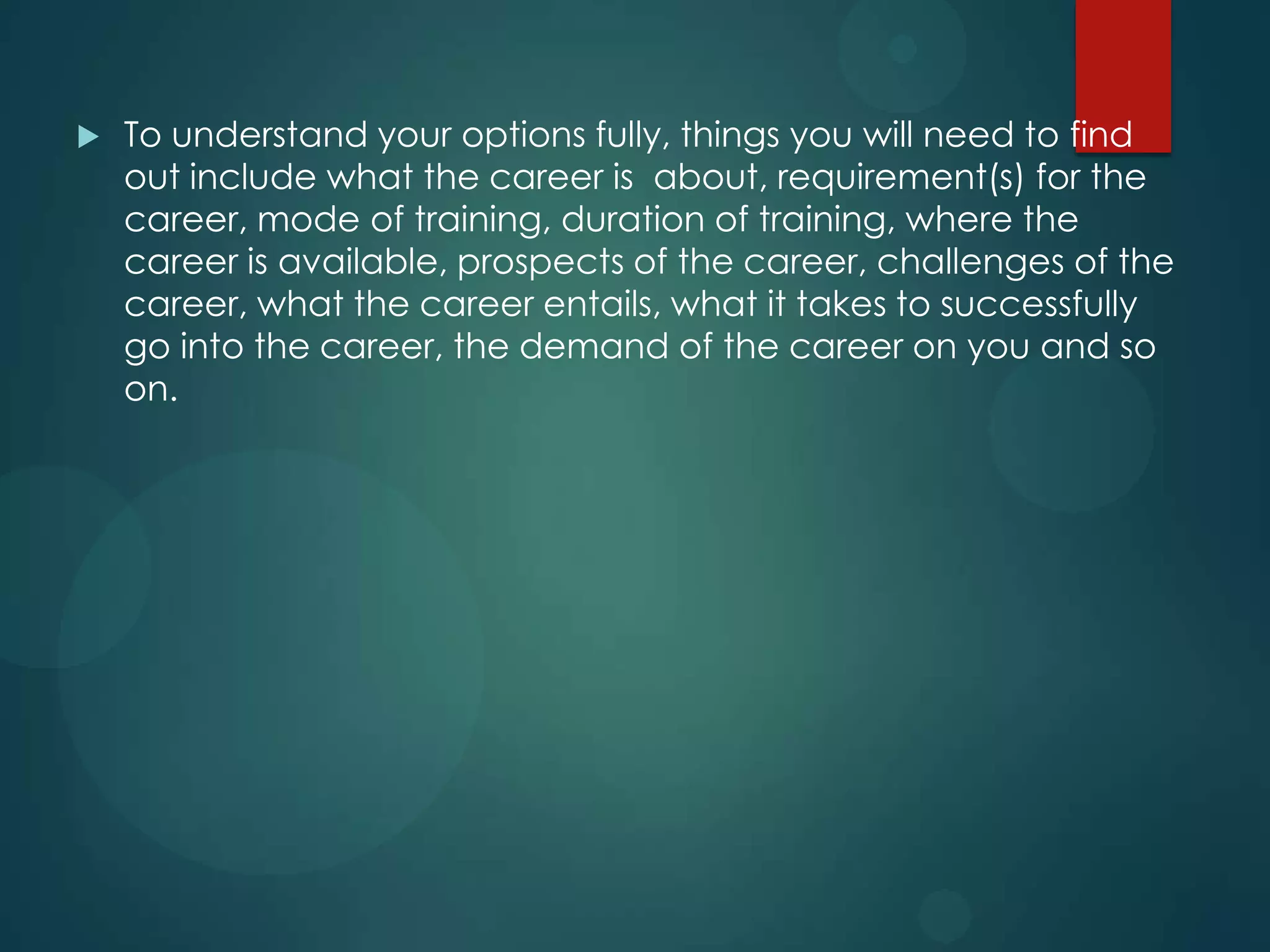 Career and career choices | PPTX