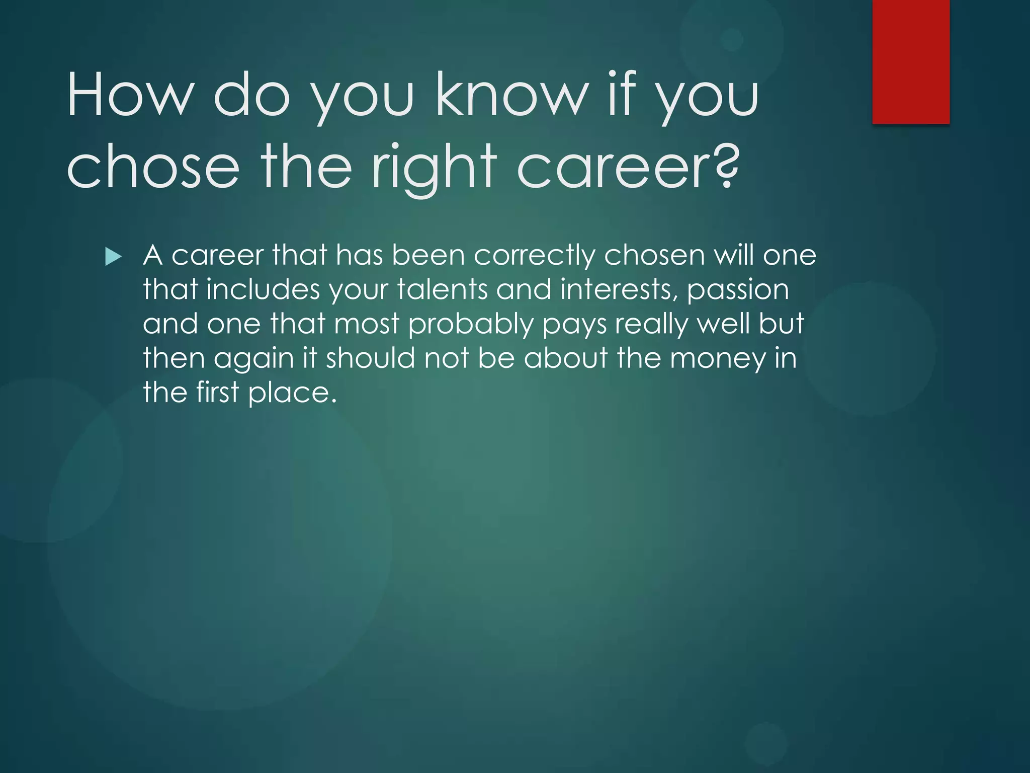 Career and career choices | PPTX