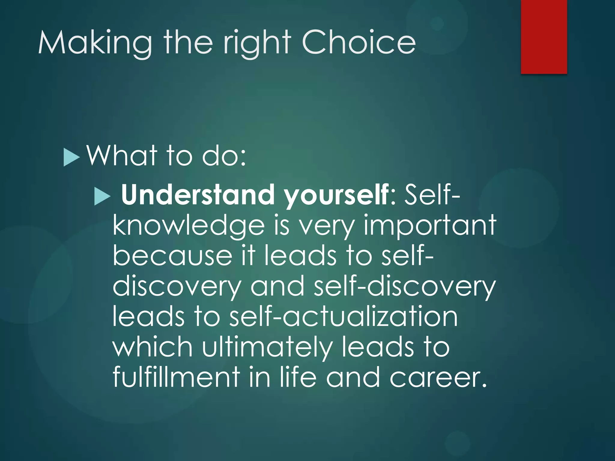 Career and career choices | PPTX