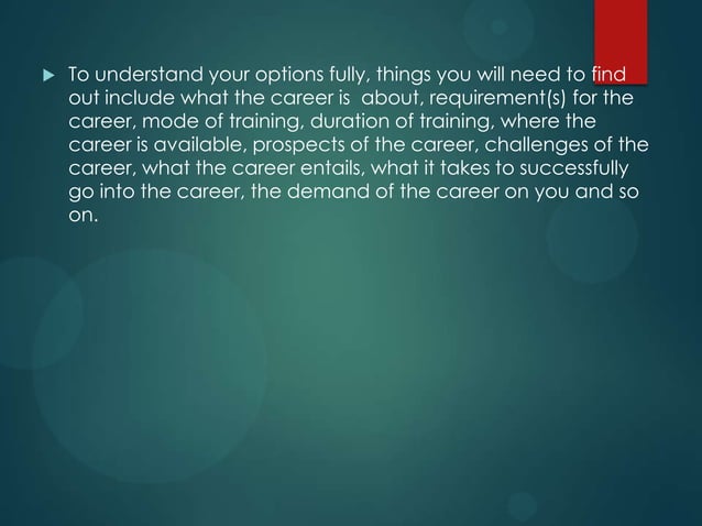 Career and career choices | PPTX | Resume Writing and Advice | Job Search