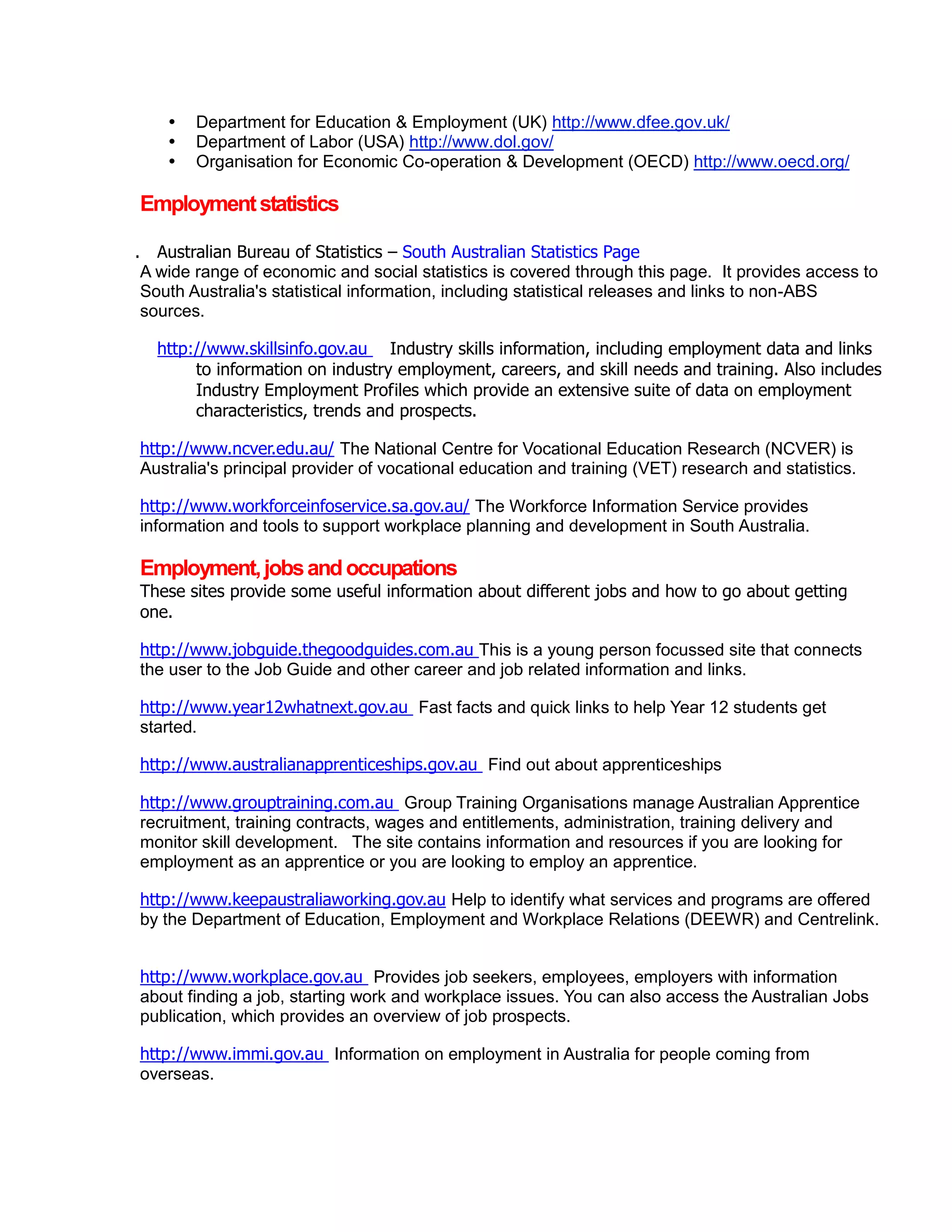 Career and Enterprise Resources | DOCX